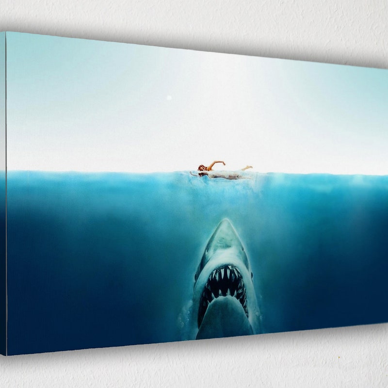 Jaws Canvas - Etsy