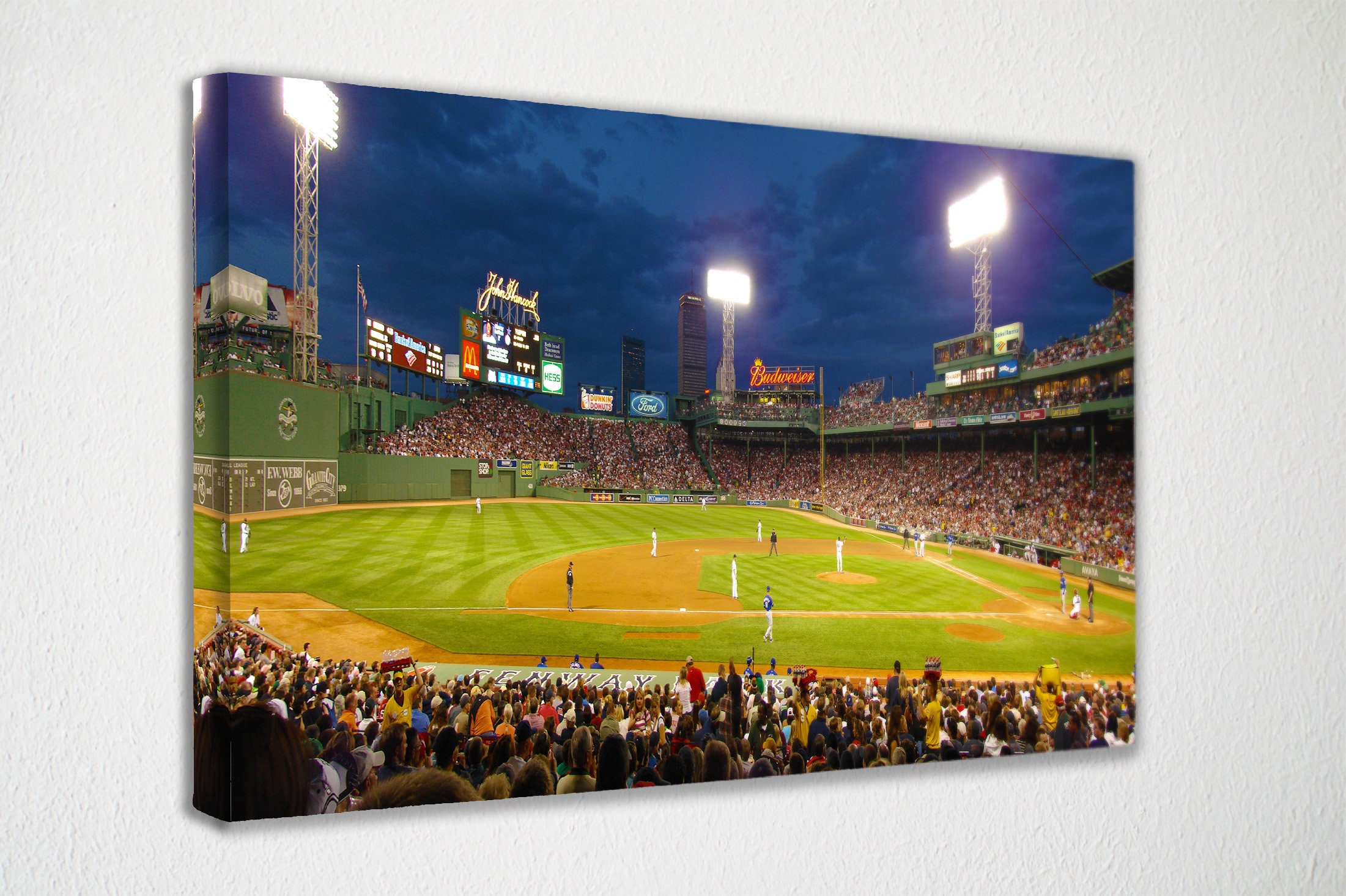 Boston Red Sox - Fenway Park Poster Canvas Wall Art Wall Decor Room ...