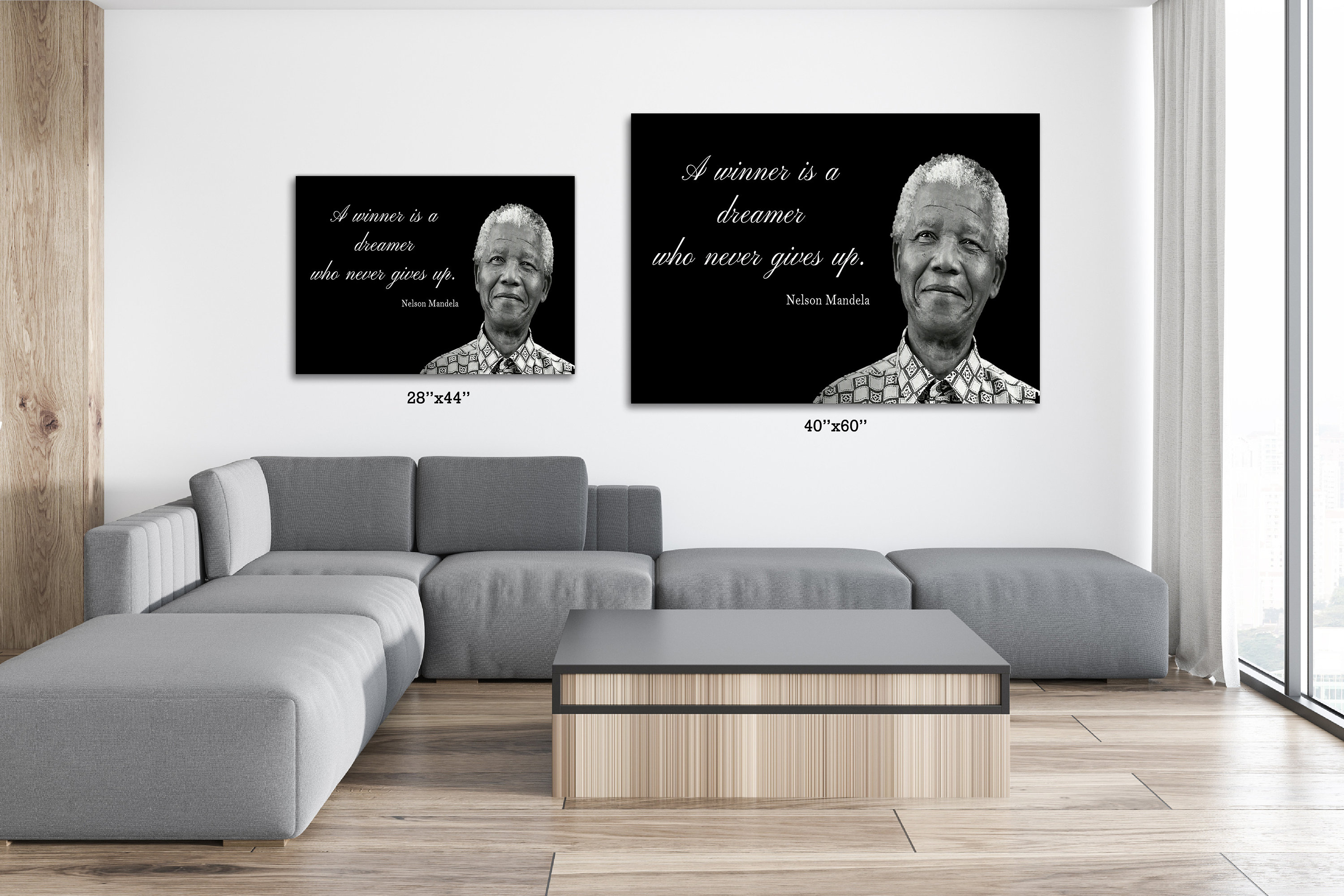 Nelson Mandela Motivational Quotes Poster Canvas Wall Art Print Wall ...
