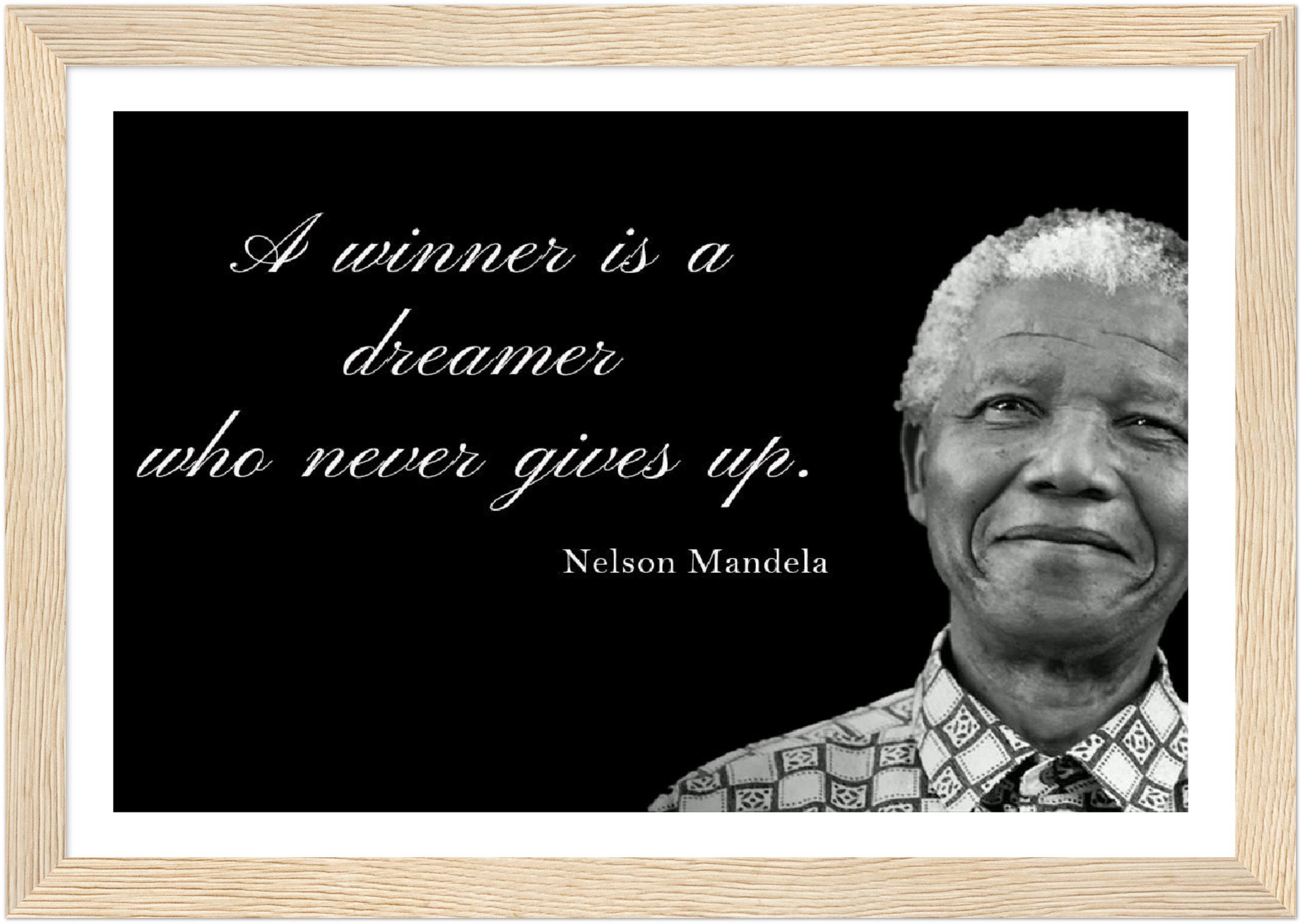 Nelson Mandela Quote, Wall Decor, Poster Framed Room Decor, Home Decor ...