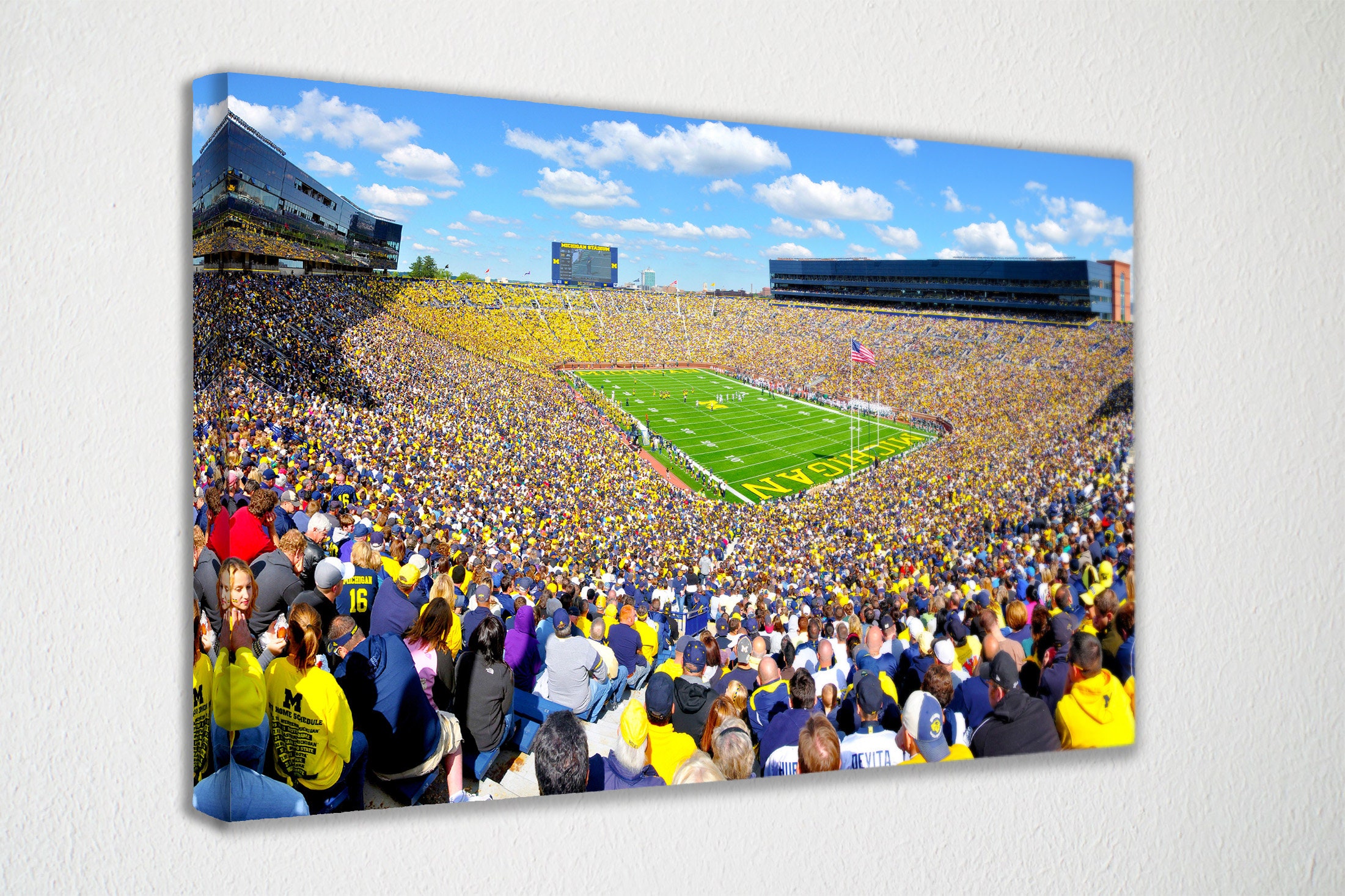 Michigan Wolverines Stadium Poster Canvas Wall Art Wall Decor - Etsy