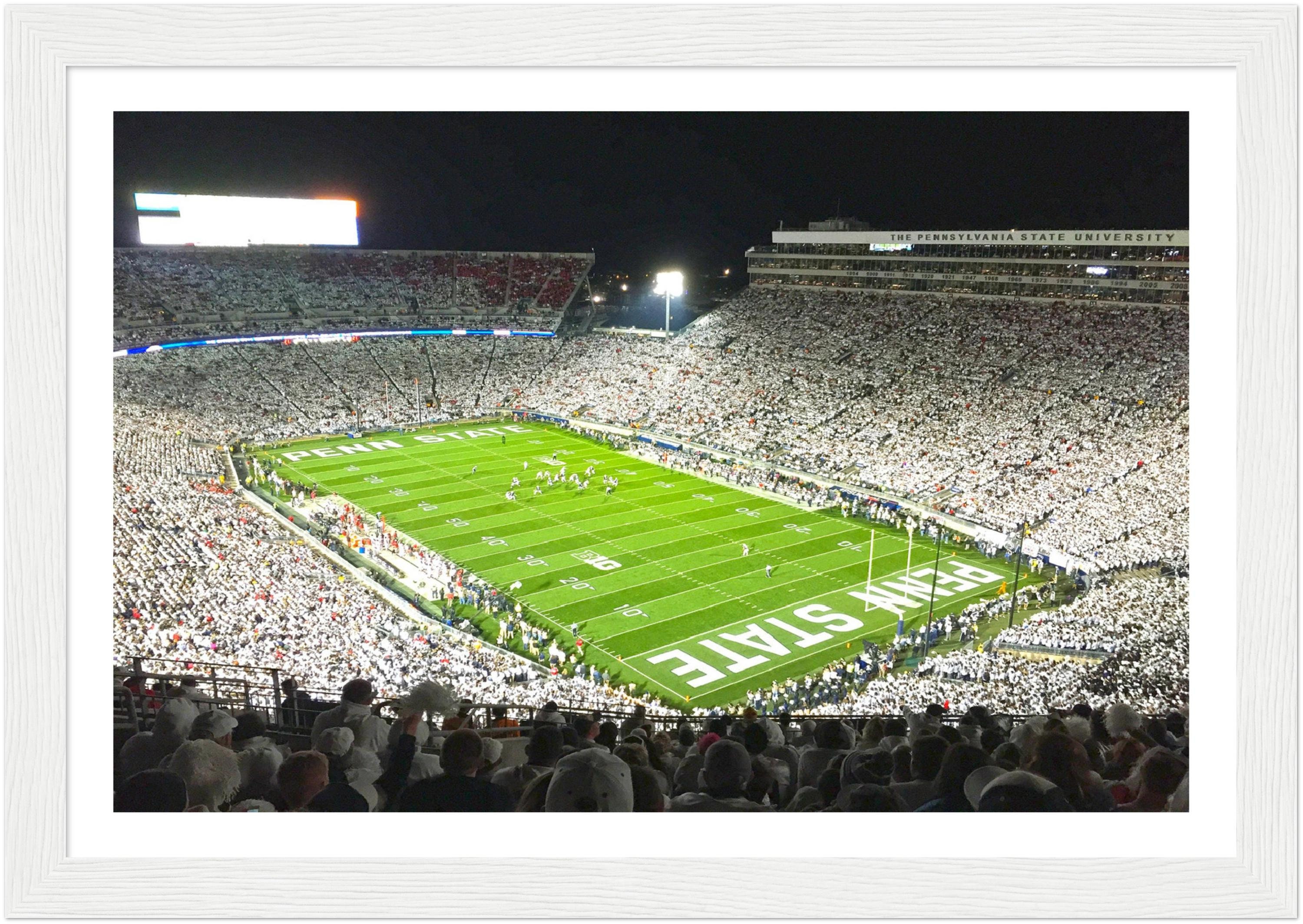 Penn State Beaver Stadium Poster Framed Room Decor Home - Etsy