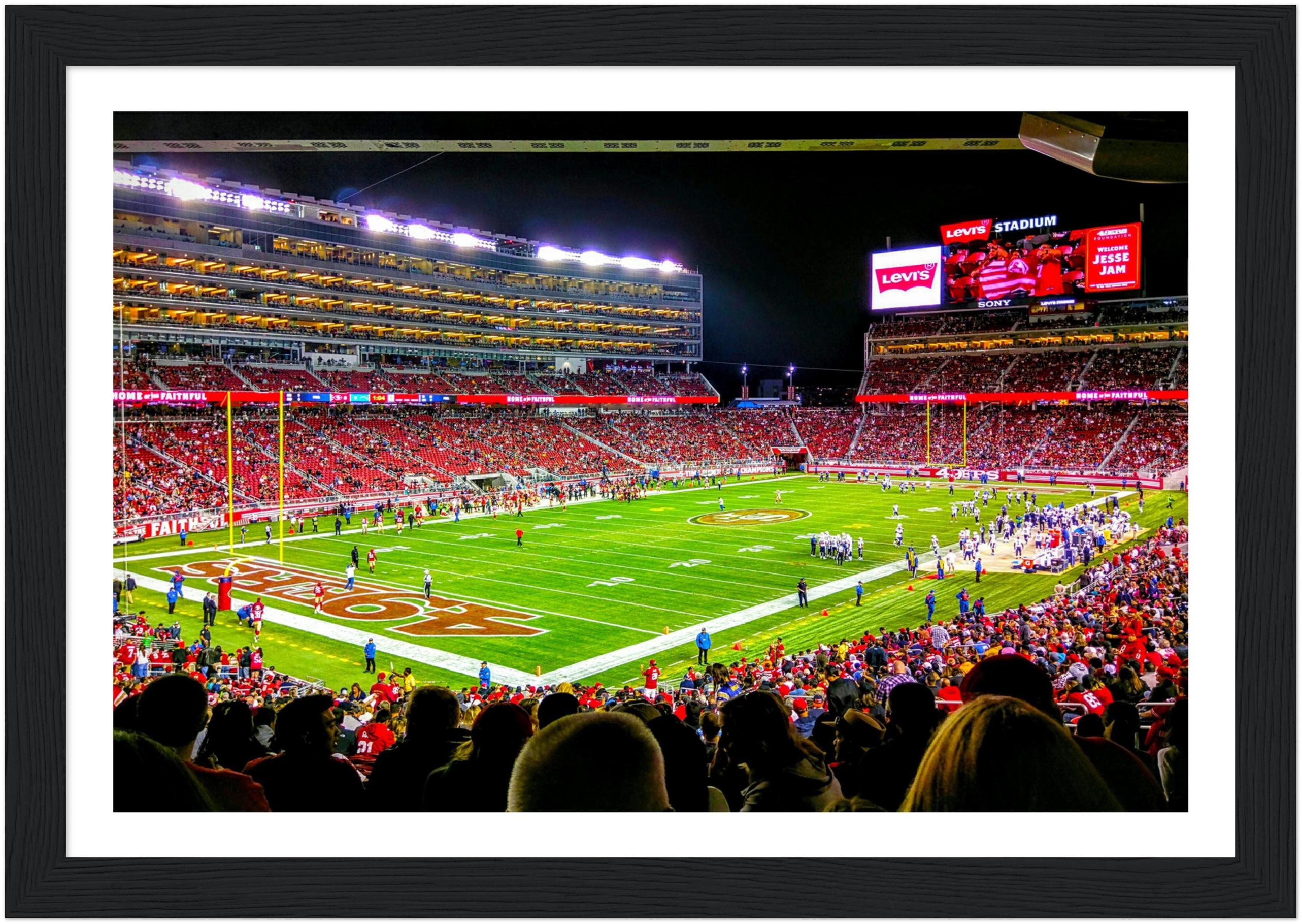 San Francisco 49ers Levis Stadium, Poster Framed Room Decor, Home Decor ...