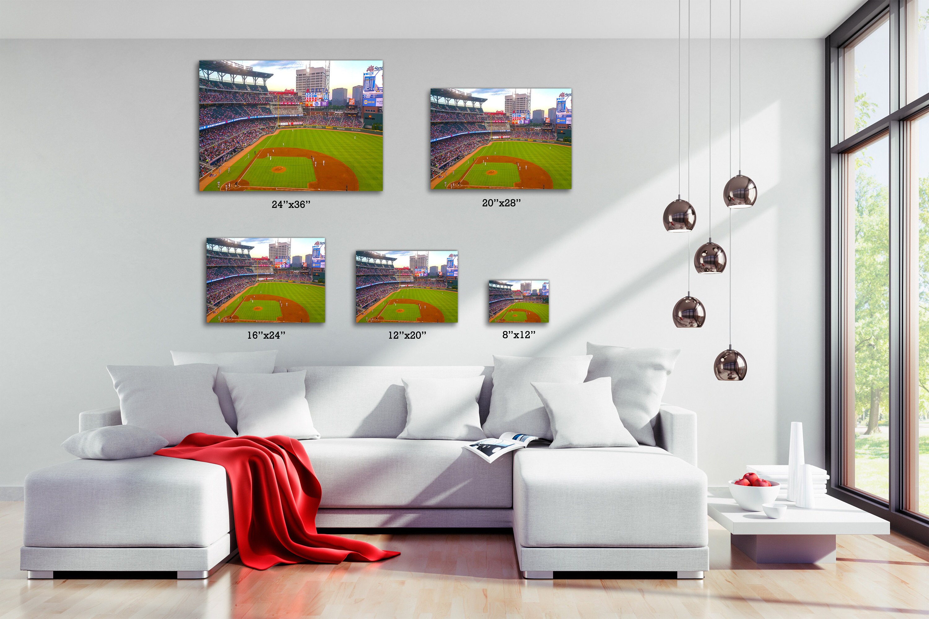 Truist Park Stadium - Atlanta Braves Stadium Canvas Wall Art Wall Decor ...