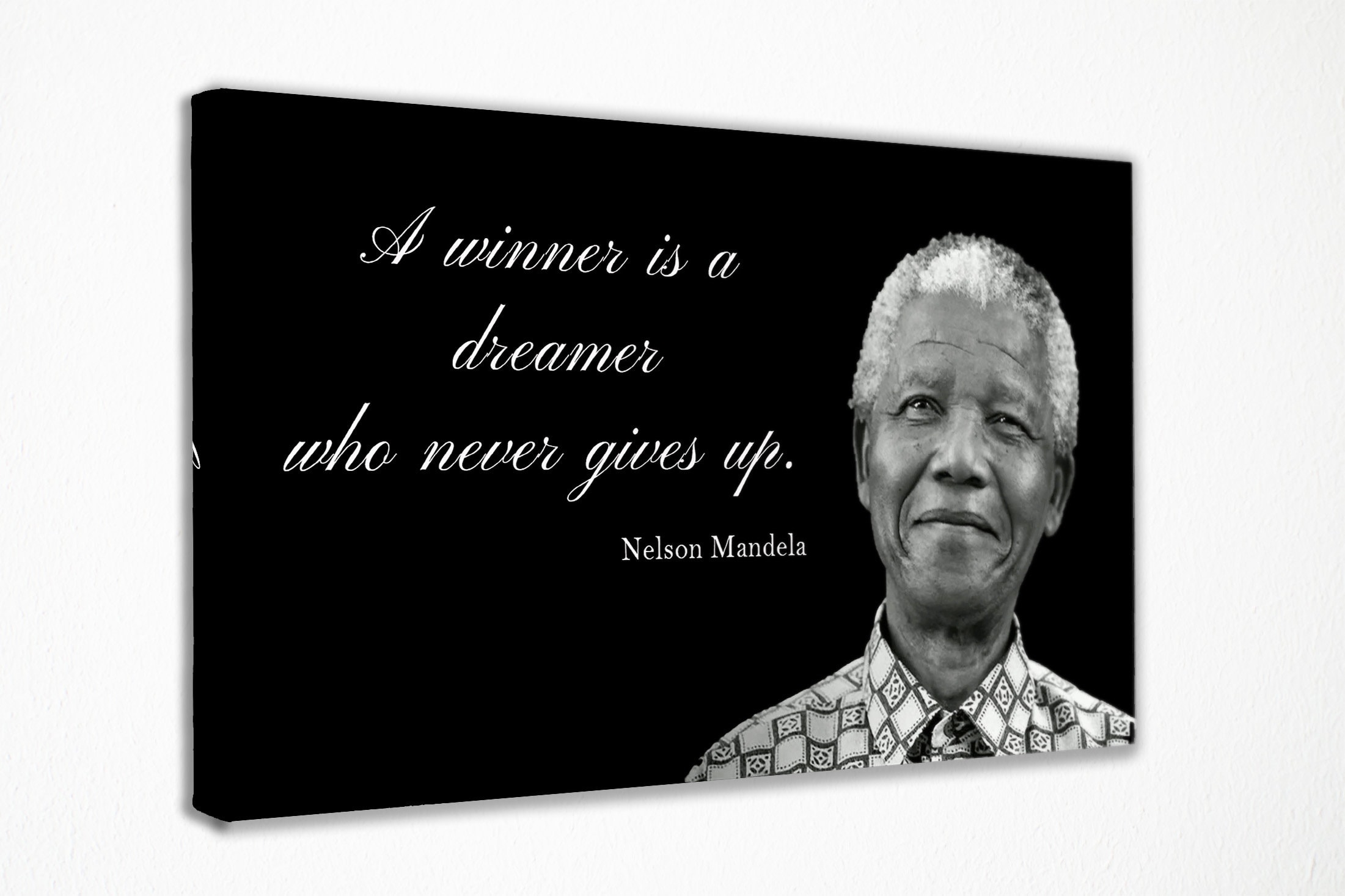 Nelson Mandela Motivational Quotes Poster Canvas Wall Art Print Wall ...
