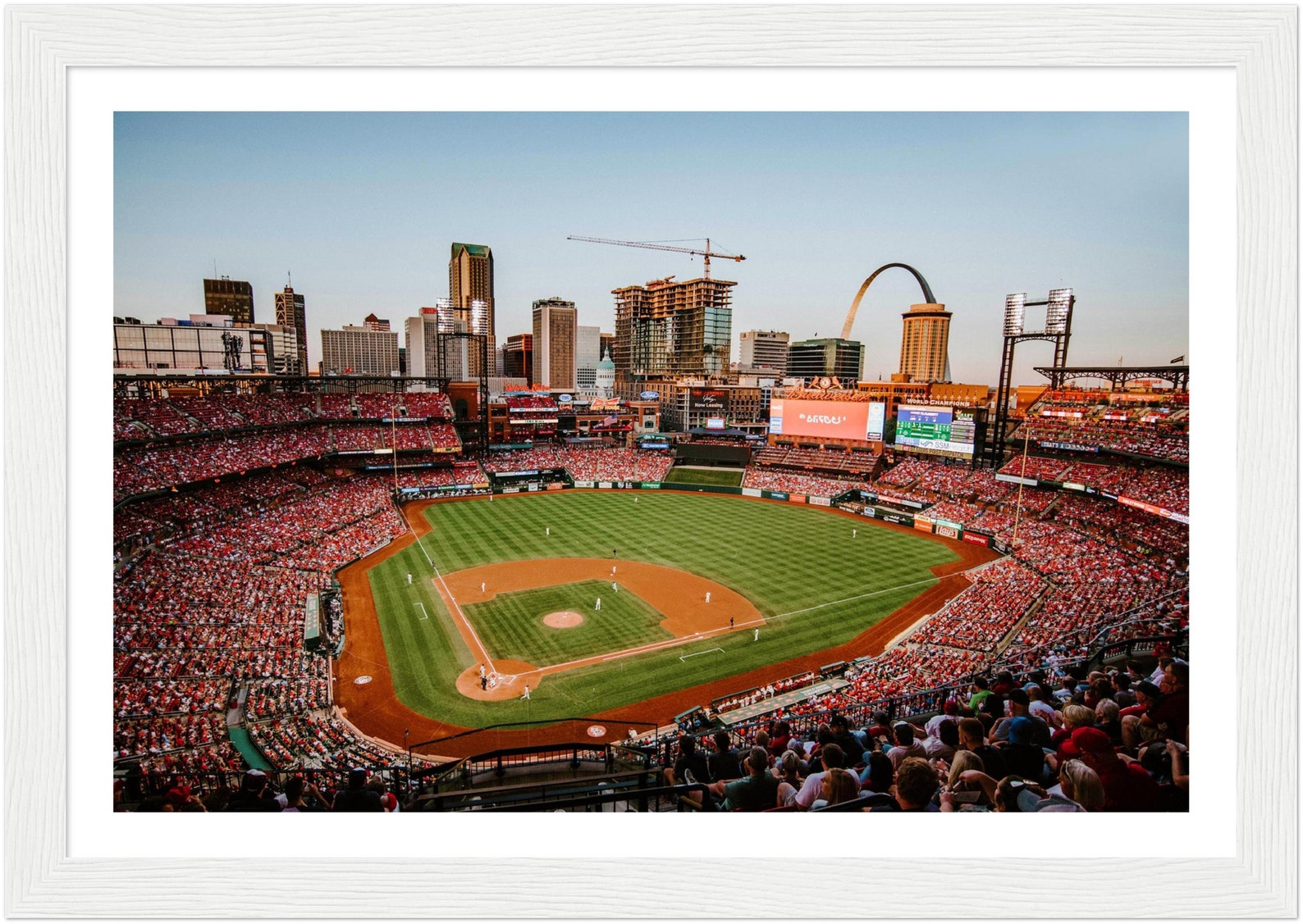 St Louis Cardinals Busch Stadium Poster Framed Room Decor | Etsy