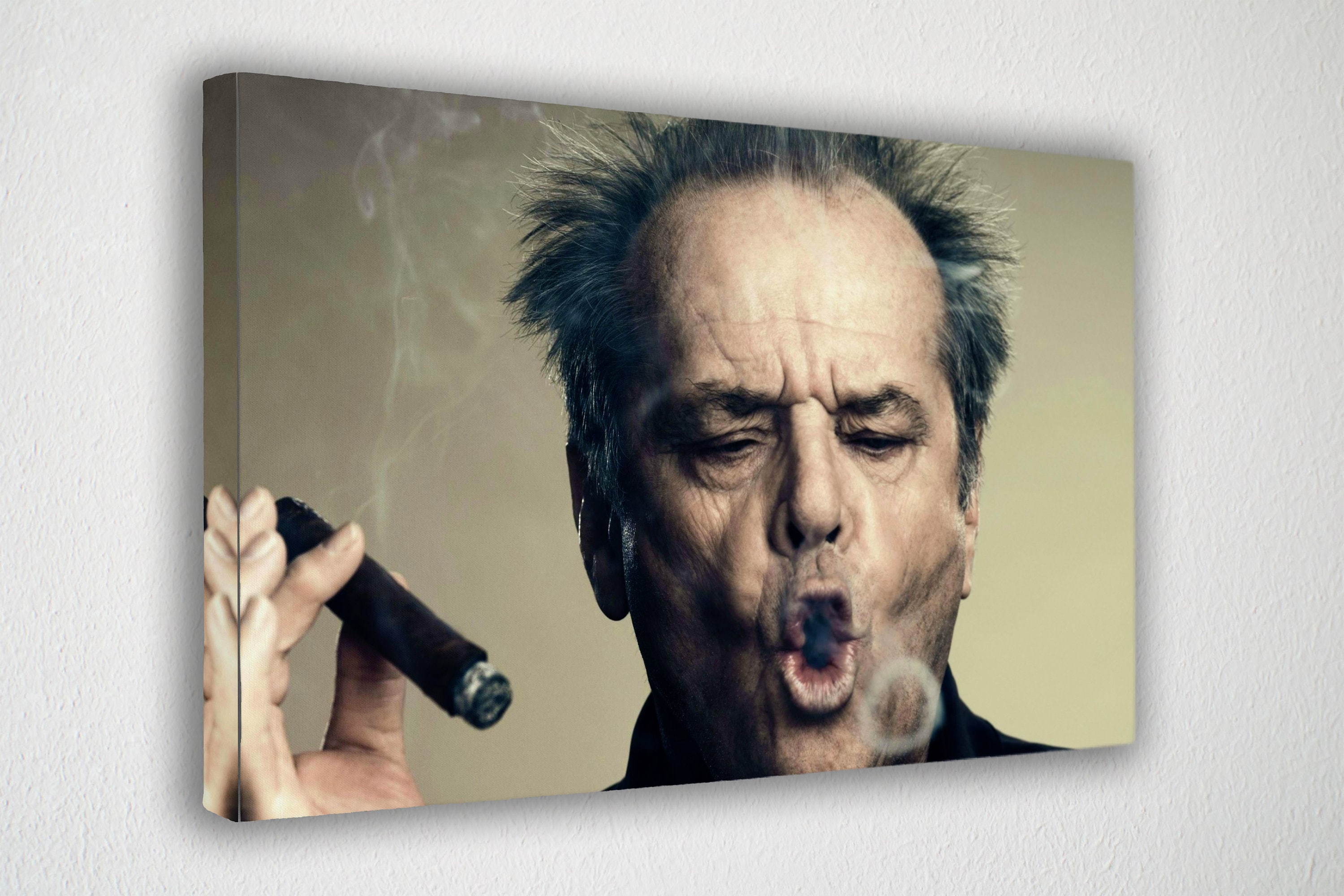 Jack Nicholson Cigar Poster Canvas Wall Art Wall Decor - Etsy