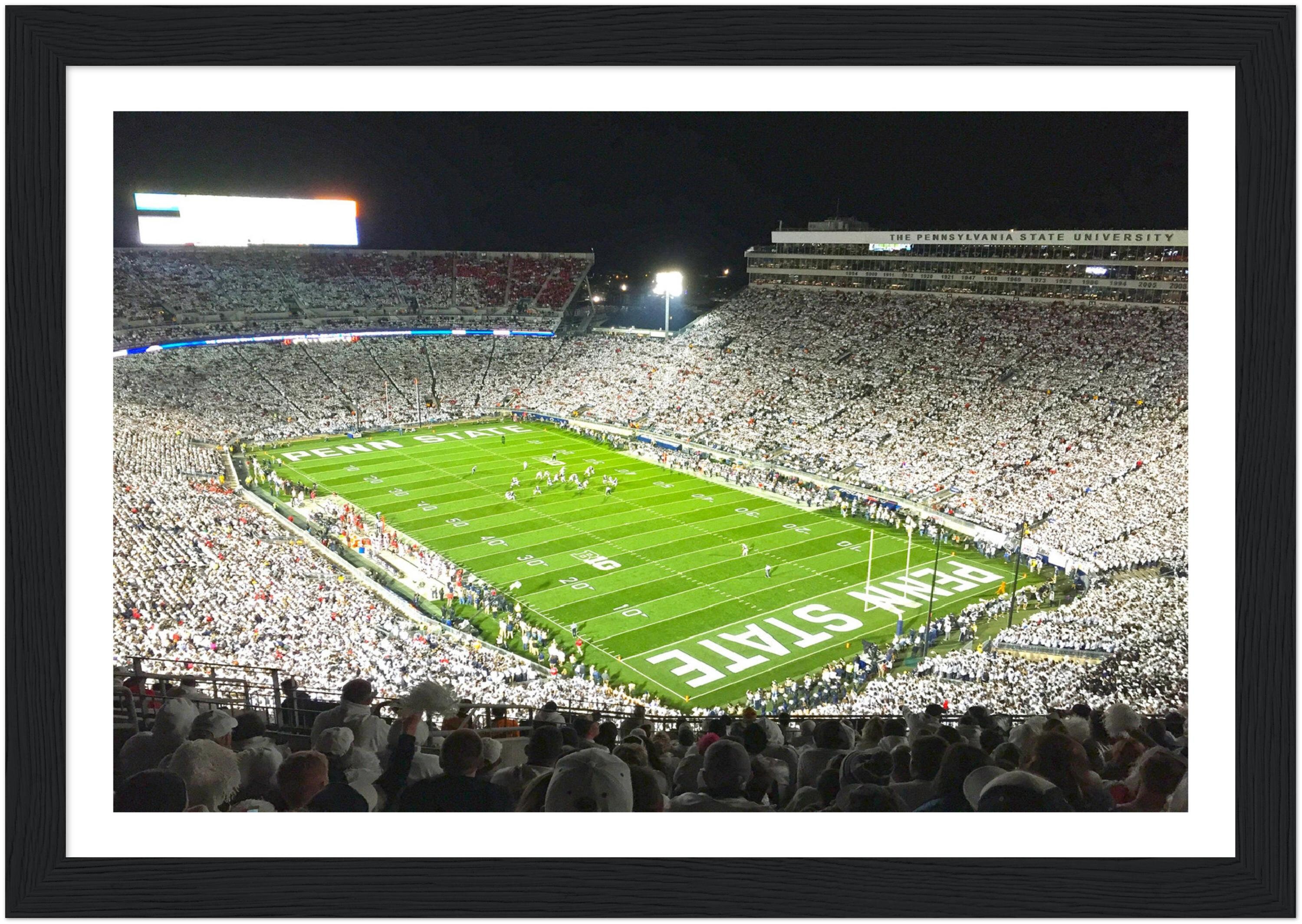 Penn State Beaver Stadium Poster Framed Room Decor Home - Etsy