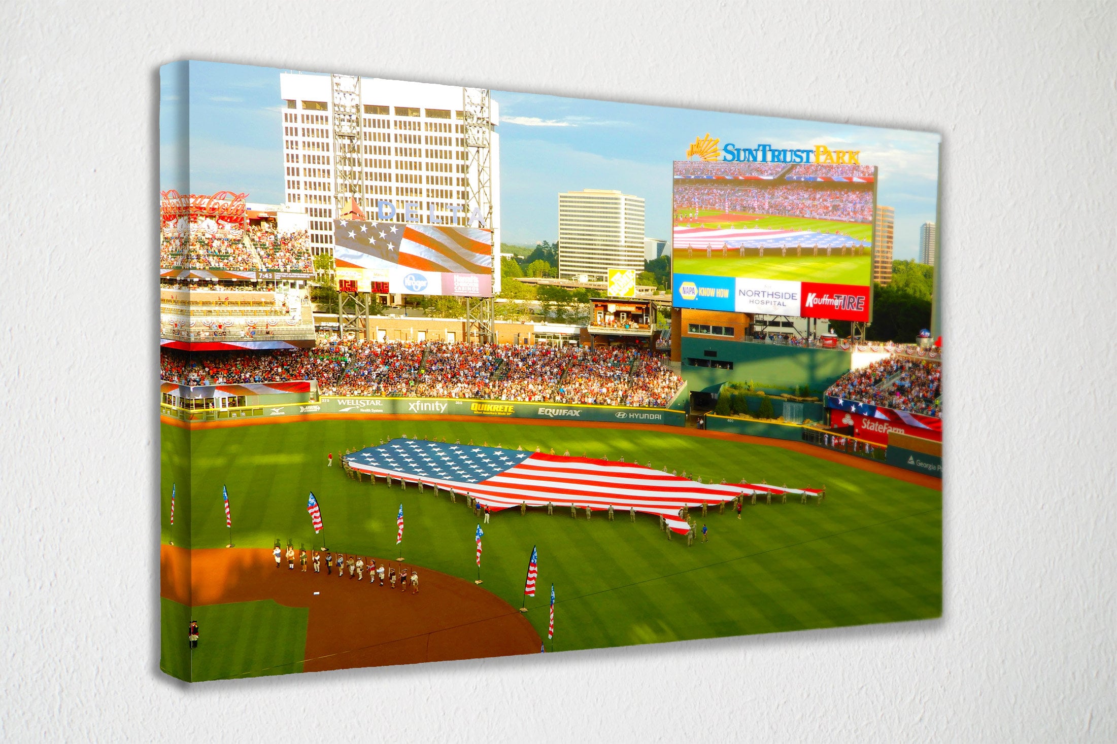 Truist Park Stadium - Atlanta Braves Stadium Canvas Wall Art Wall Decor ...