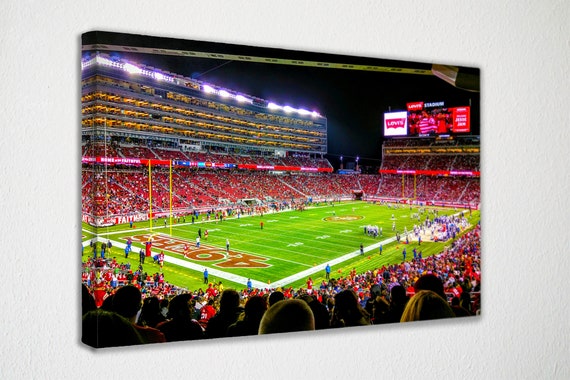 San Francisco 49ers Levis Stadium Poster Canvas Wall Art Wall | Etsy