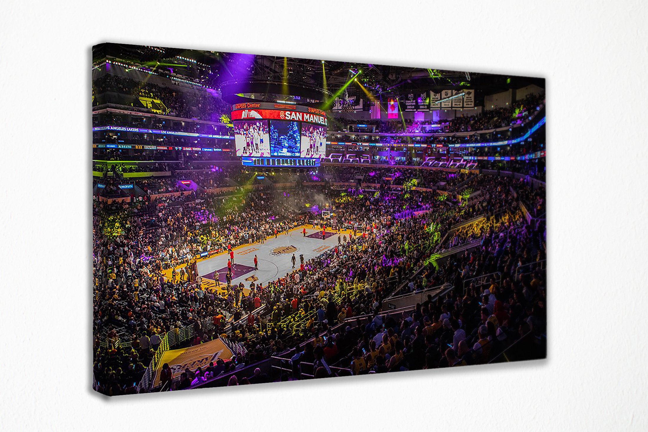La Lakers Staples Center Canvas, Wall Art Decor, Wall Art Wall Decor ...