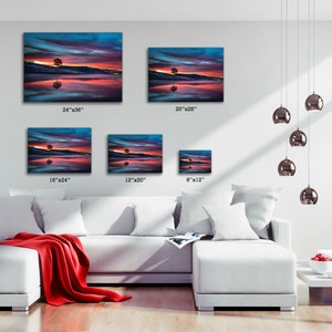Amazing Combination of Red and Blue, Canvas Wall Art Print | Poster ...