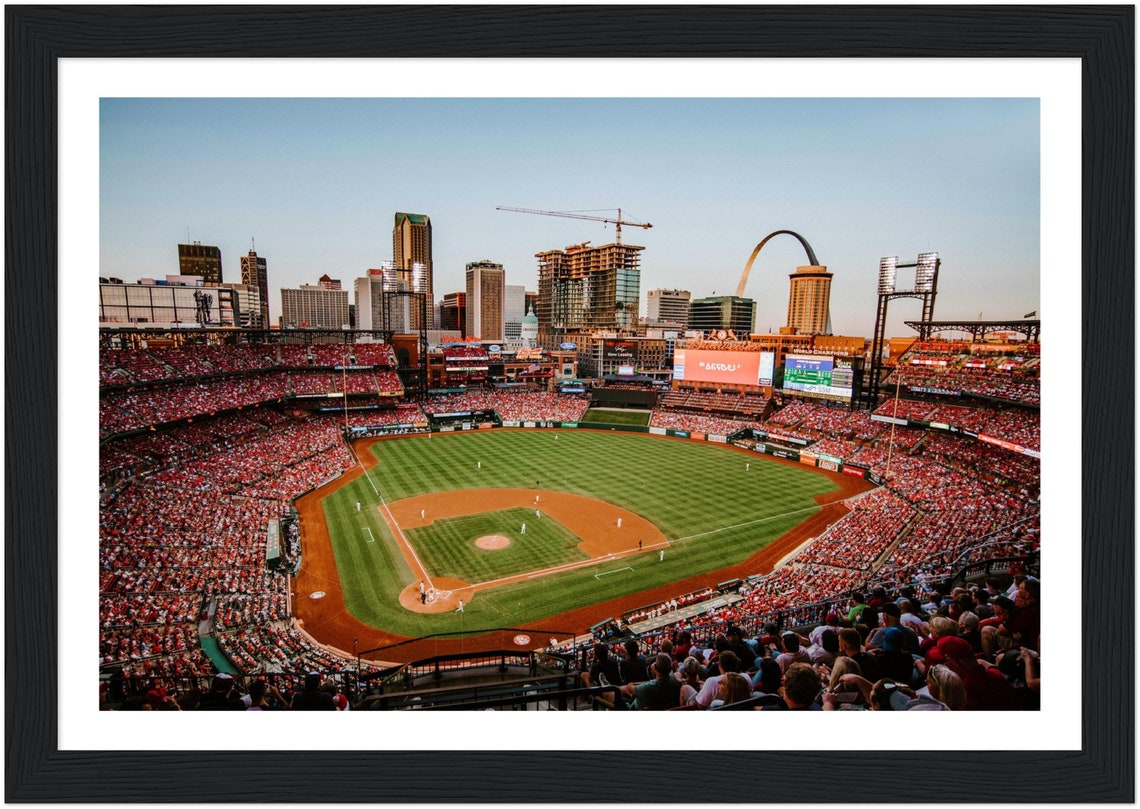 St Louis Cardinals Busch Stadium Poster Framed Room Decor | Etsy