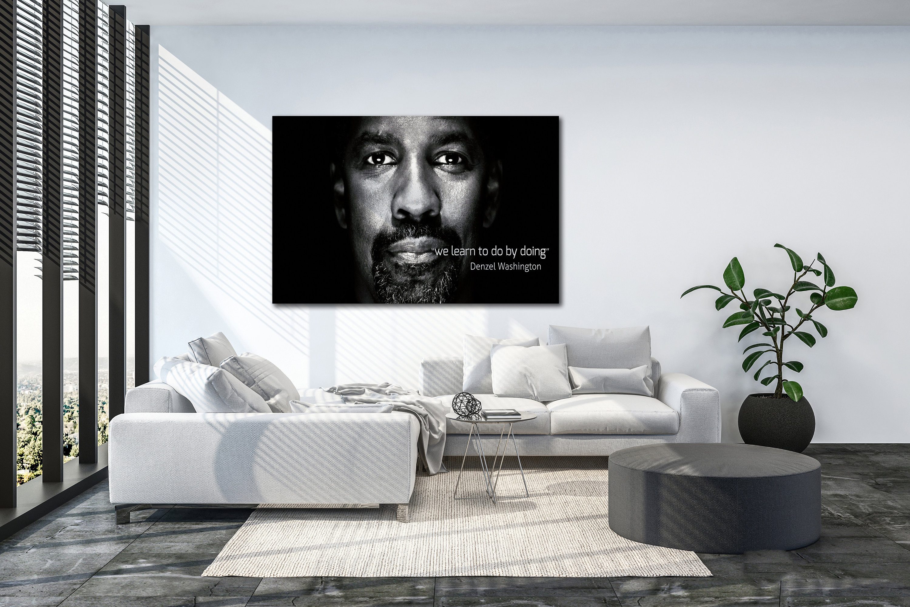 Denzel Washington Quote Poster Wall Art, Canvas Wall Decor, Canvas ...