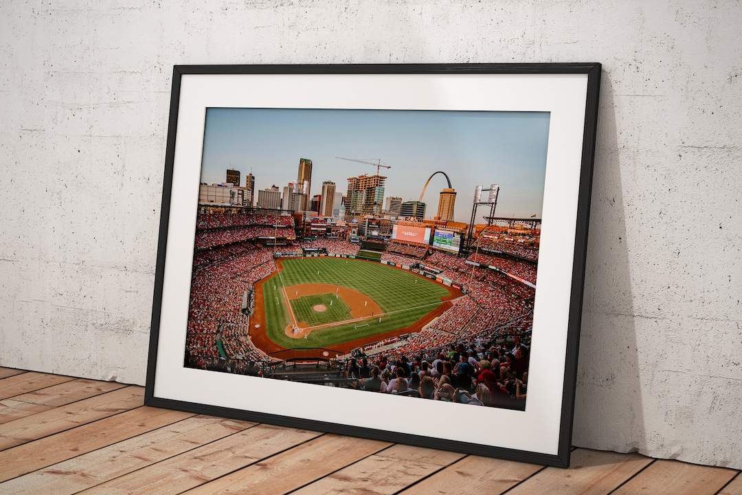 St Louis Cardinals Busch Stadium, Poster Framed Room Decor, Home Decor ...