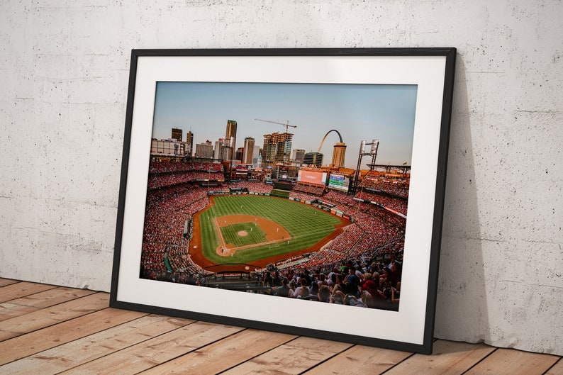 St Louis Cardinals Busch Stadium Poster Framed Room Decor - Etsy