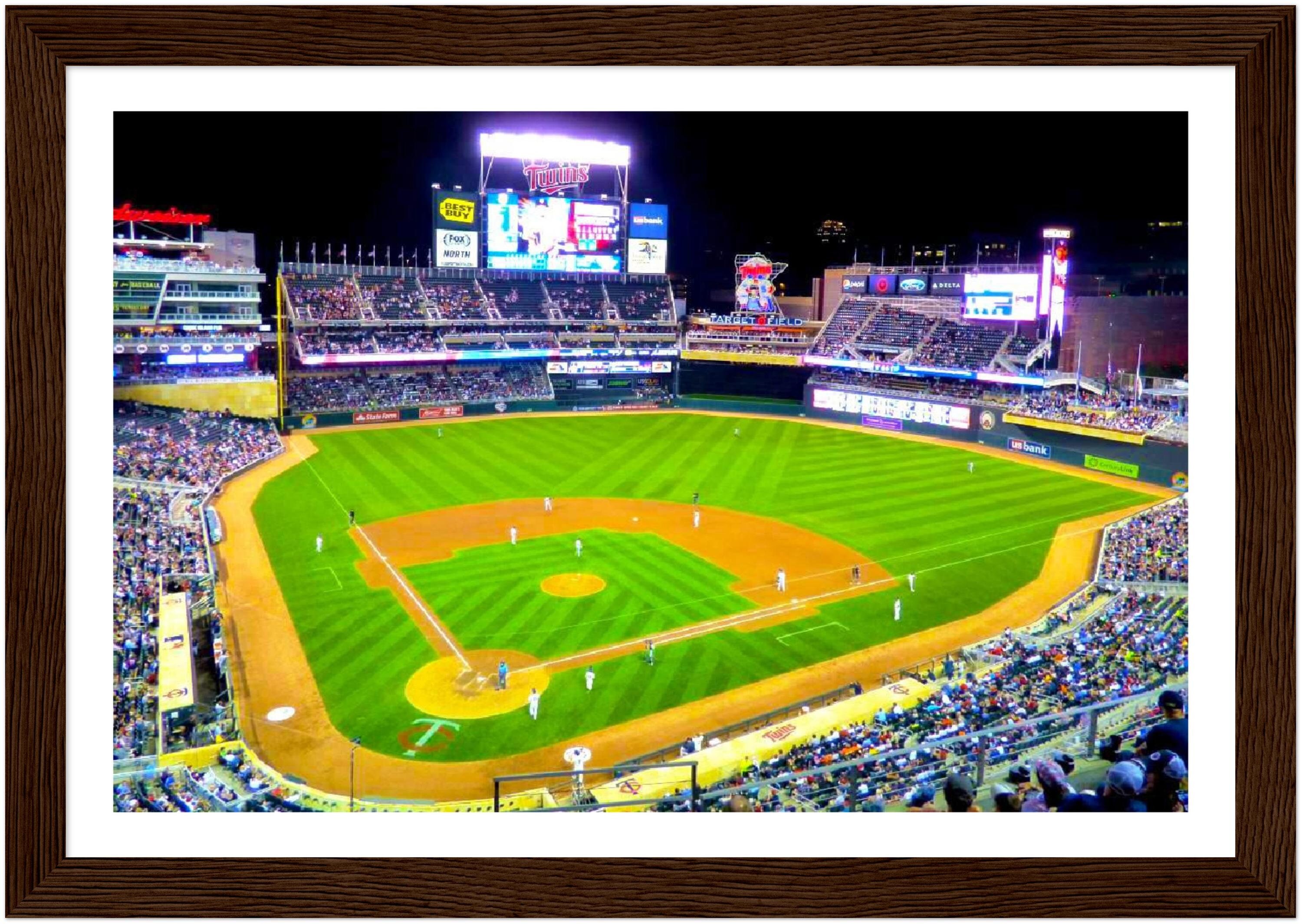Minnesota Target Field Stadium, Poster Framed Room Decor, Home Decor ...