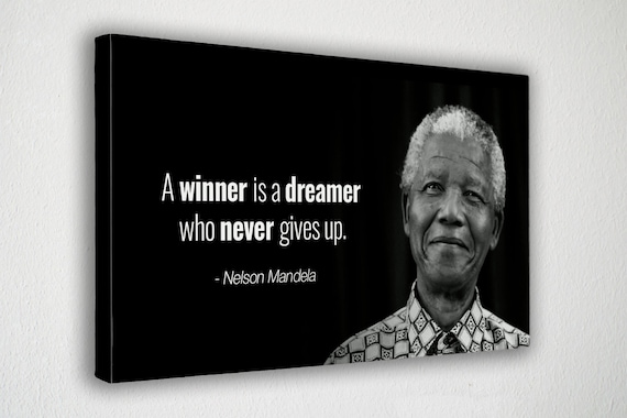 Nelson Mandela Quote Poster Canvas Wall Art Print Wall Decor - Etsy