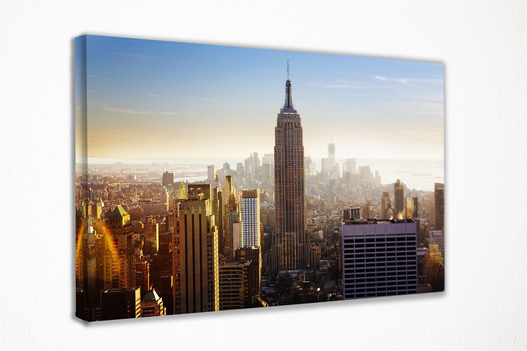Empire State Building, New York City, Canvas Wall Art Print | Poster ...