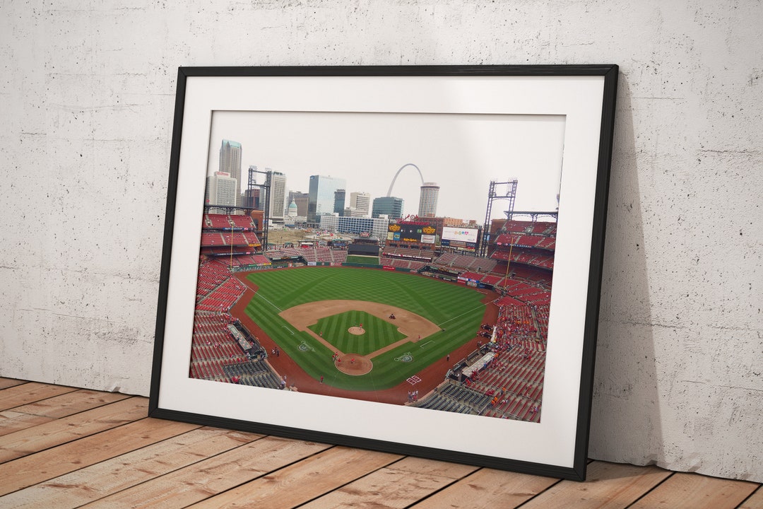 St Louis Cardinals Busch Stadium, Poster Framed Room Decor, Home Decor ...