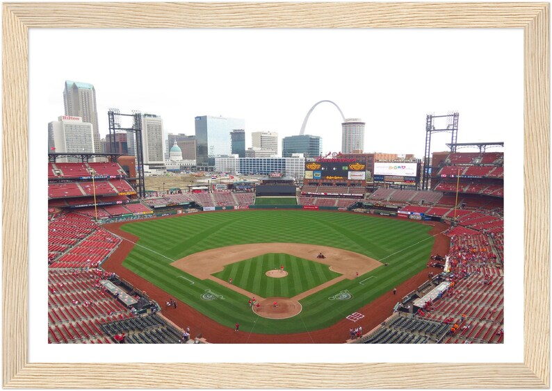 St Louis Cardinals Busch Stadium Poster Framed Room Decor - Etsy