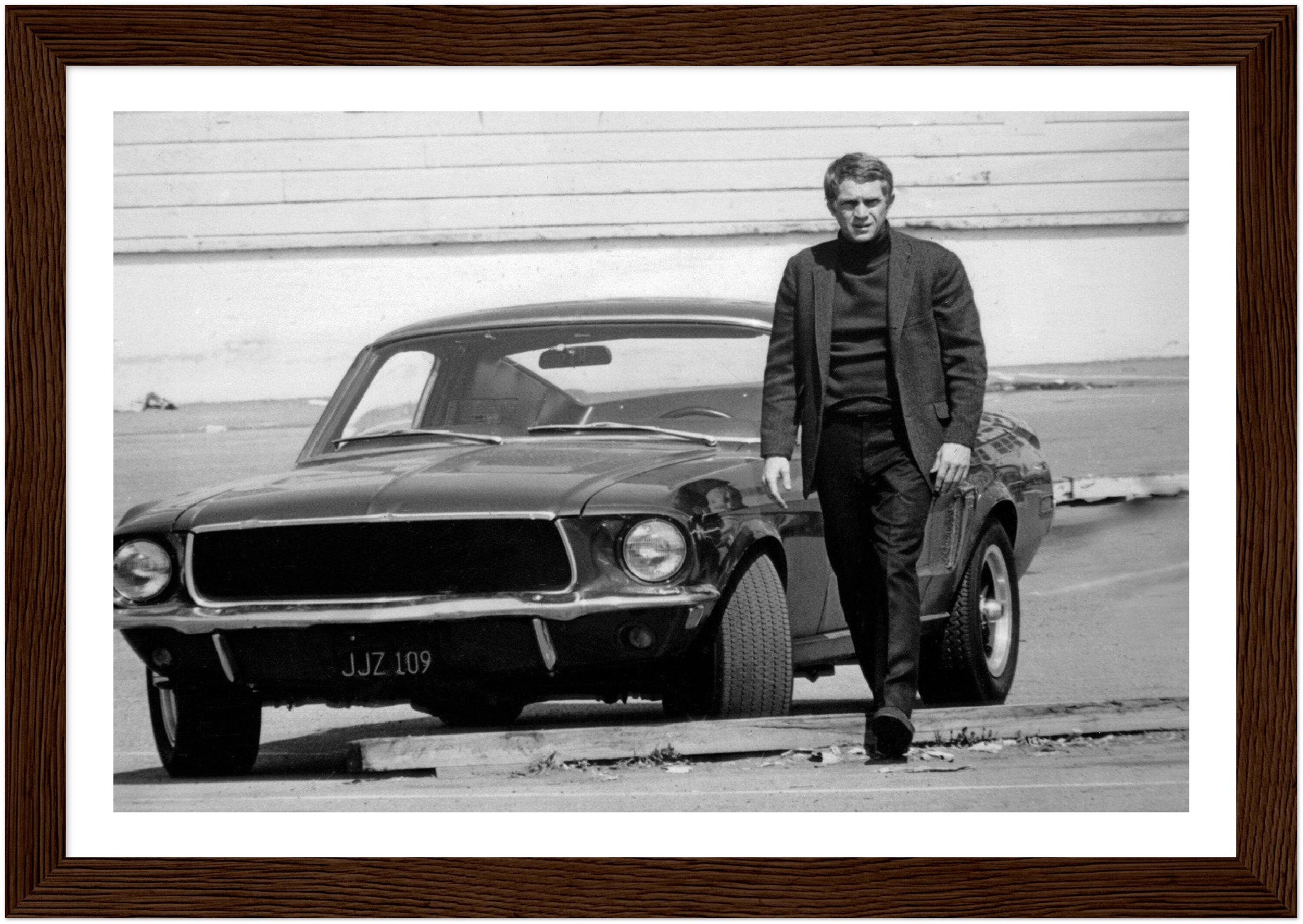 Steve Mcqueen Wall Art Poster Framed Room Decor, Home Decor, Movie ...
