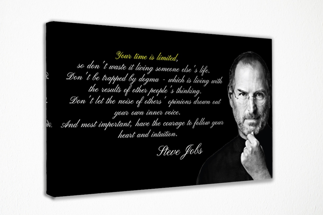 Steve Jobs Wall Art Canvas Poster Wall Art, Canvas Wall Decor, Canvas ...