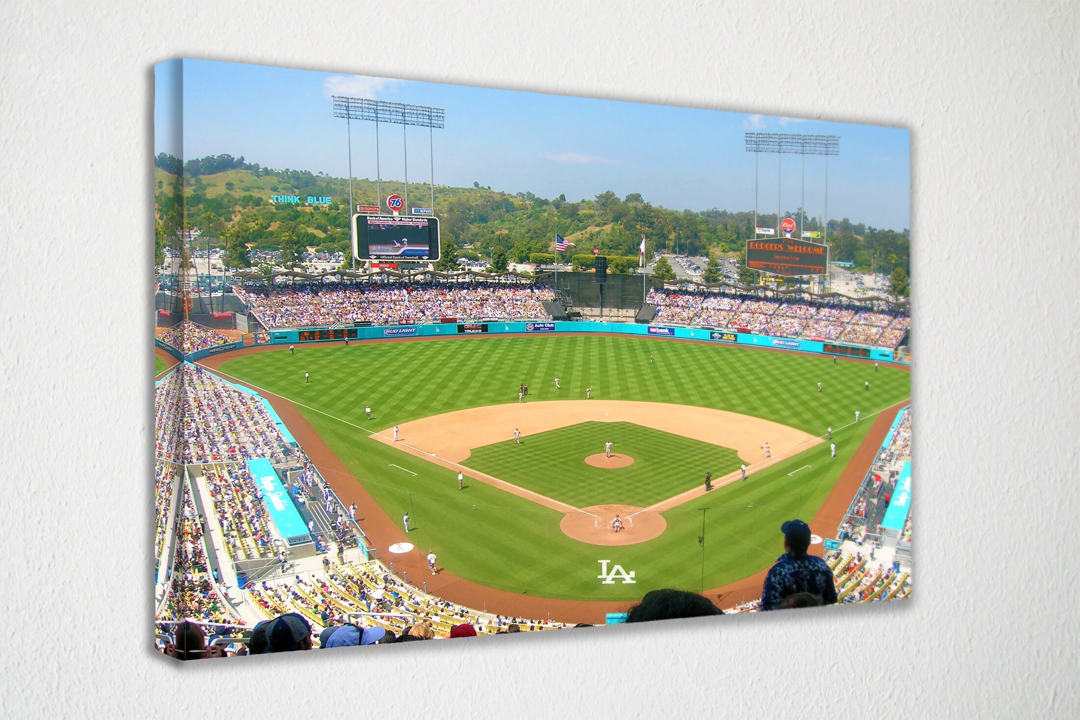 Los Angeles Dodgers Stadium Poster Canvas Wall Art Wall Decor - Etsy
