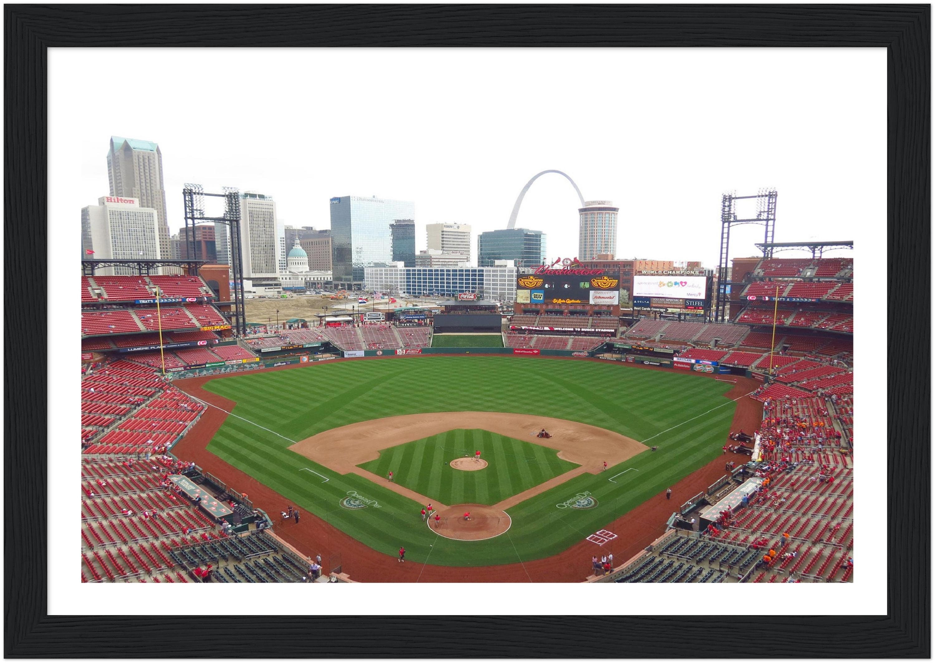 St Louis Cardinals Busch Stadium Poster Framed Room Decor - Etsy