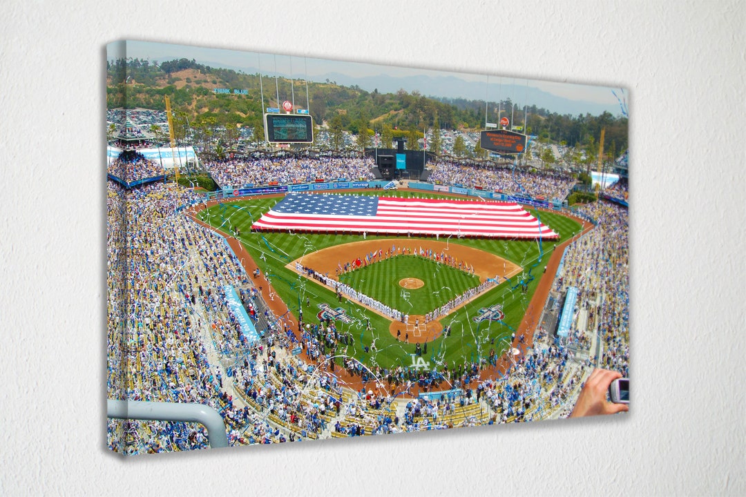Los Angeles Dodgers Stadium Poster Canvas Wall Art Wall Decor Room ...