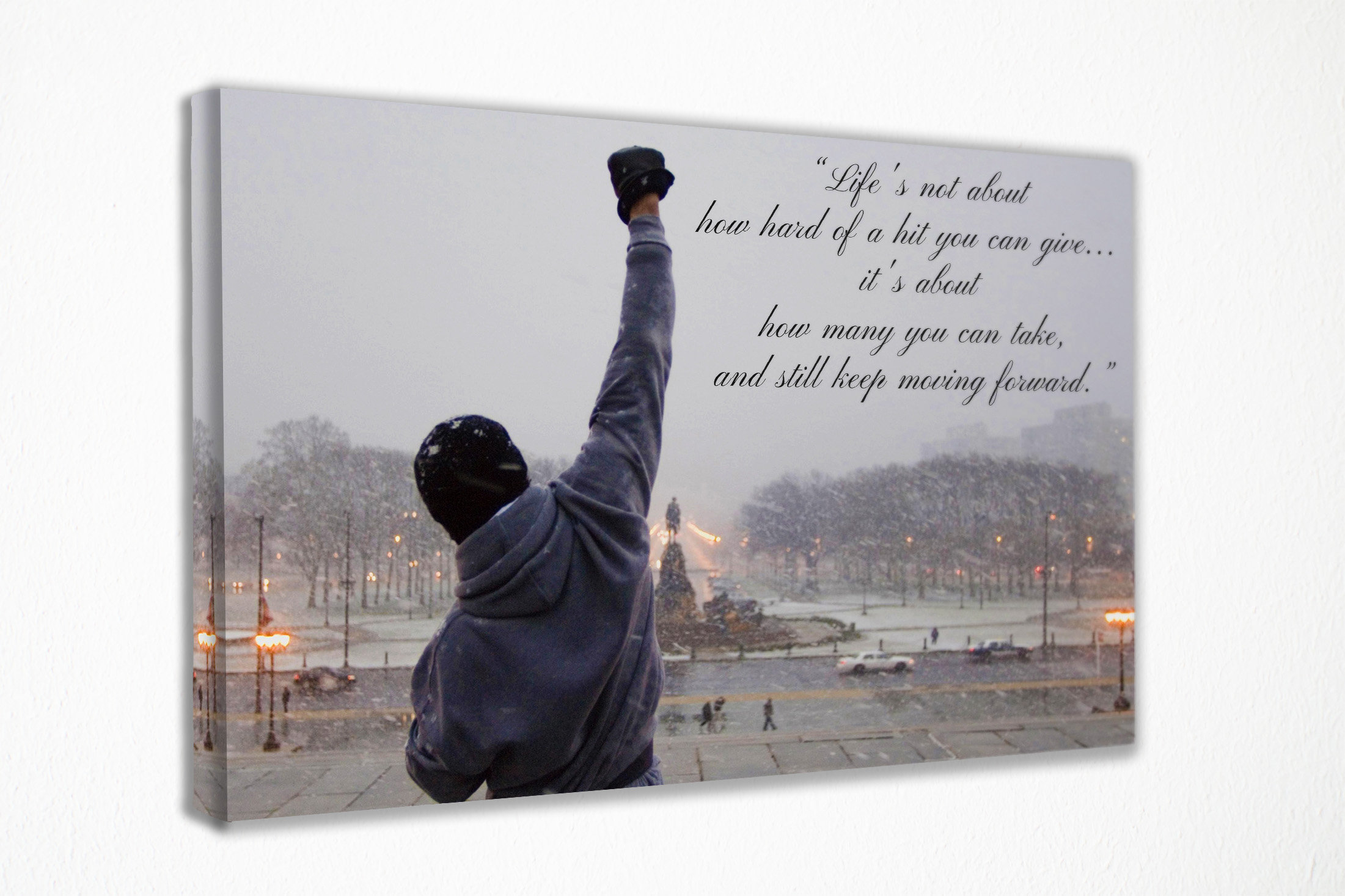 Rocky Balboa Motivational Quotes Poster Canvas Wall Art - Etsy
