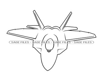 Fighter Jet Outline Svg - Etsy