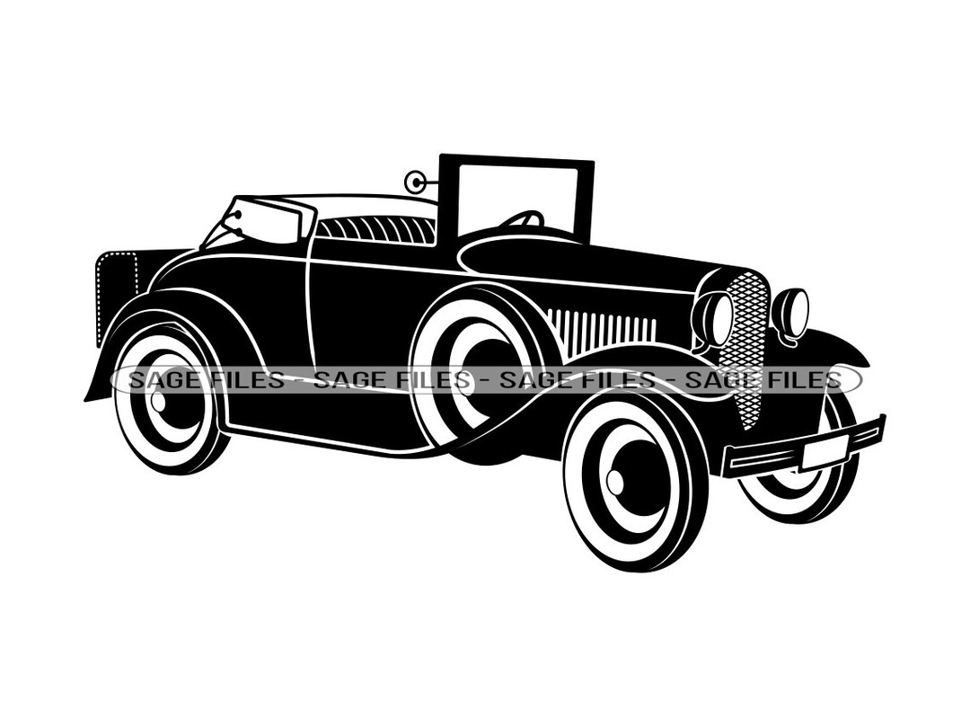 Retro Automobile 2 SVG, Retro Car Svg, Vintage Car Svg, Retro ...