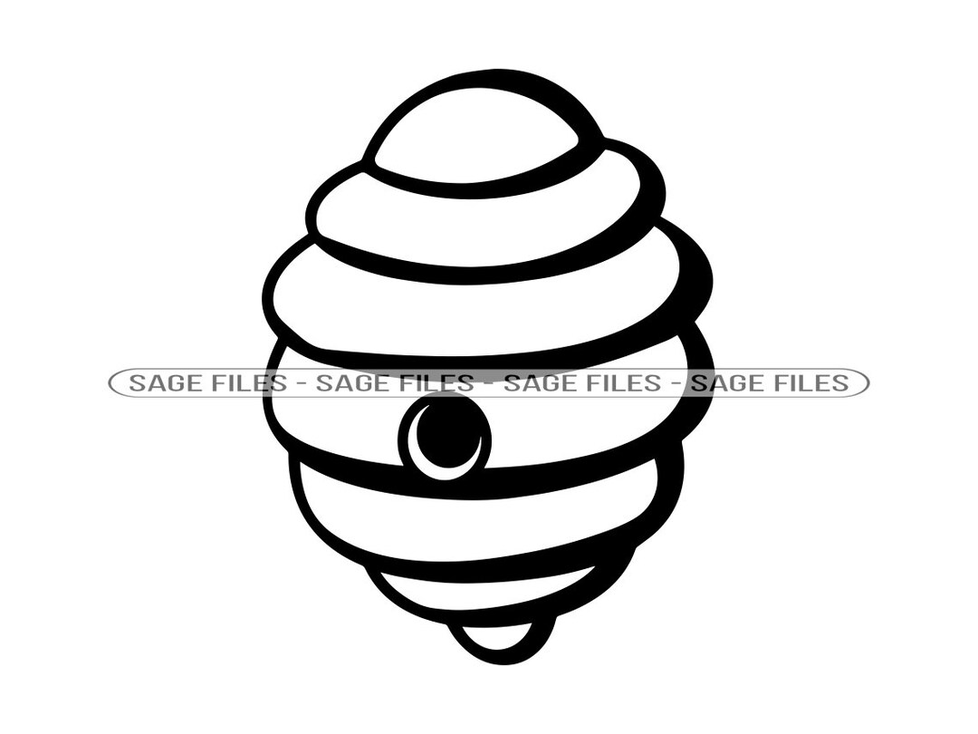 Beehive #3 SVG, Beehive Svg, Honey Svg, Bee Svg, Beehive Clipart ...