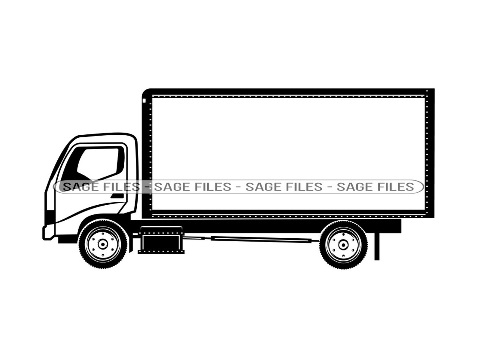 Delivery Truck 2 SVG, Truck SVG, Trucker Svg, Delivery Truck Clipart ...