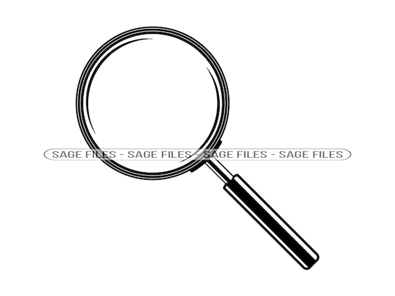 Magnifying Glass SVG Magnifying Glass Clipart Magnifying - Etsy