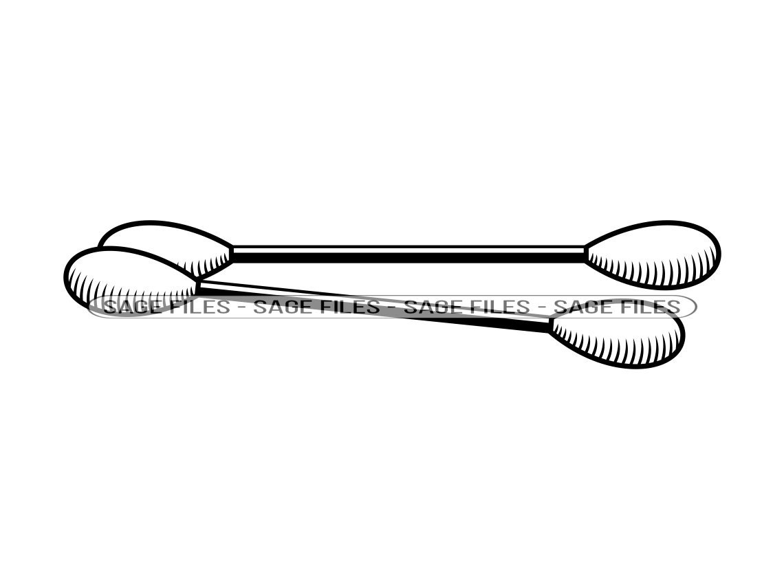 Cotton Swabs SVG, Grooming Svg, Bathroom Svg, Cotton Swabs Clipart ...