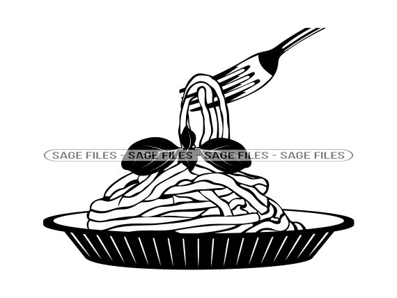 Spaghetti SVG Pasta Svg Spaghetti Clipart Spaghetti Files - Etsy