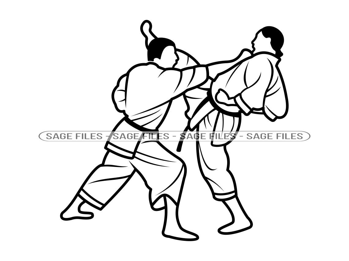 Karate SVG Martial Arts Svg Karate Clipart Karate Files for - Etsy