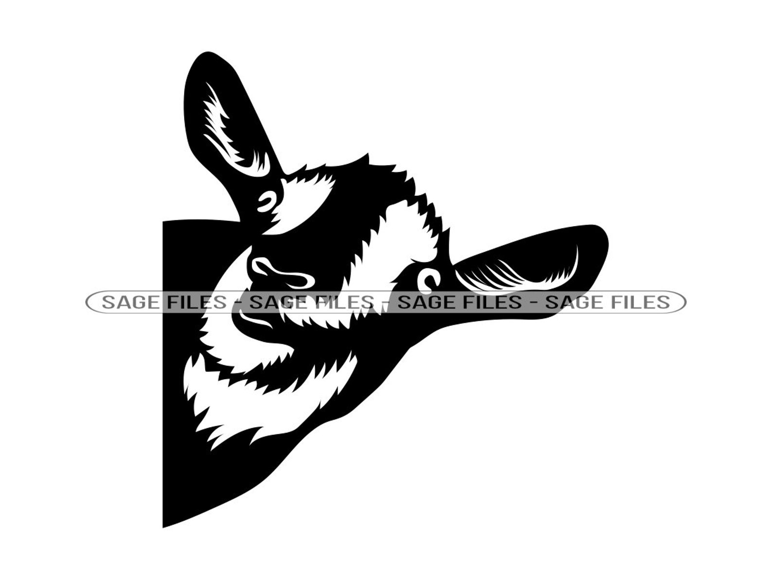 Peeking Goat Svg, Goat Svg, Goat Clipart, Goat Files for Cricut, Goat ...