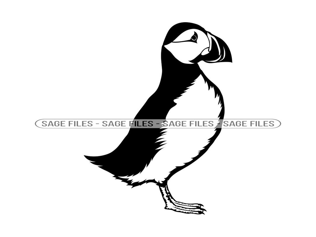 Puffin SVG, Bird Svg, Puffin Clipart, Puffin Files for Cricut, Puffin ...