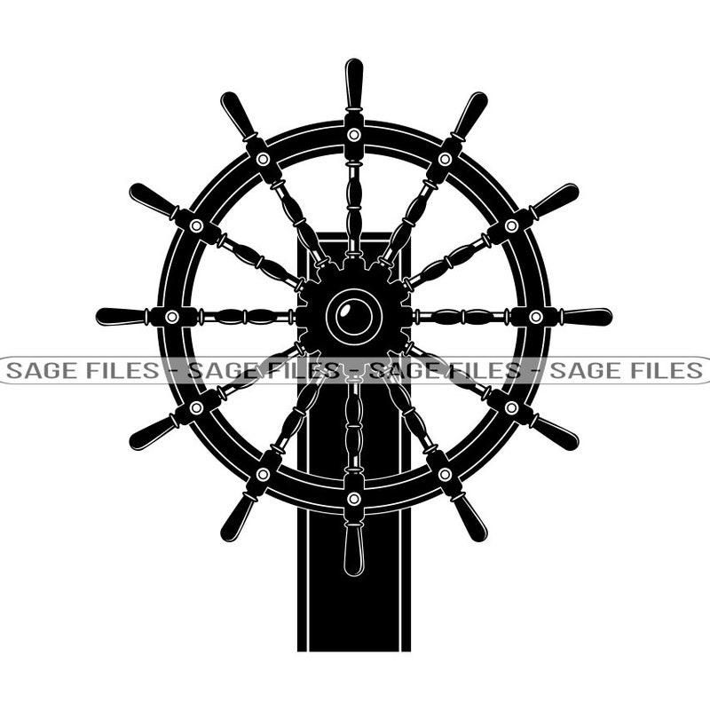 Ship Wheel Svg - Etsy