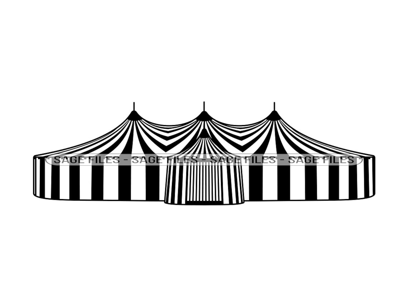 Circus Tent 9 SVG Circus Tent Svg Circus Tent Clipart - Etsy