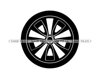 Wheel 9 SVG, Wheel Svg, Car Tire Svg, Wheel Clipart, Wheel Files for ...