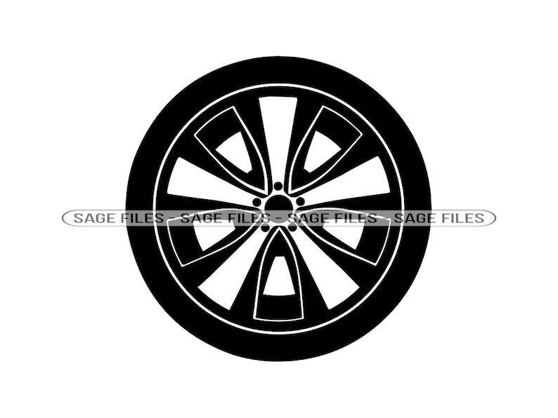 Wheel 4 SVG, Wheel Svg, Car Tire Svg, Wheel Clipart, Wheel Files for ...
