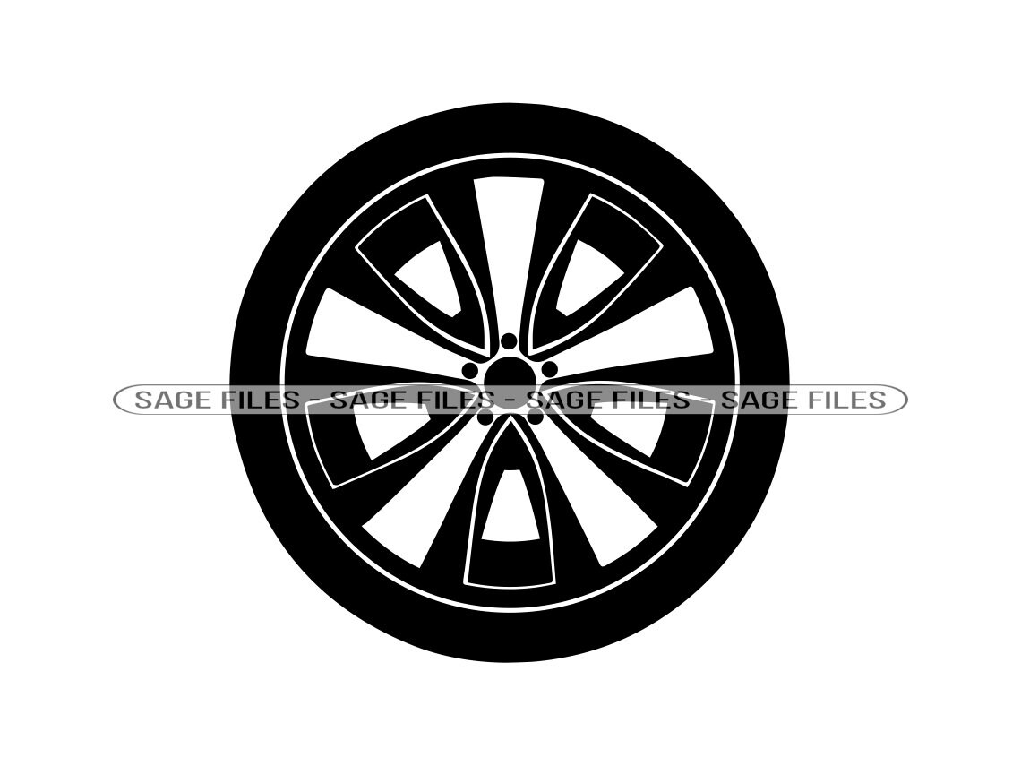 Wheel 4 SVG, Wheel Svg, Car Tire Svg, Wheel Clipart, Wheel Files for ...
