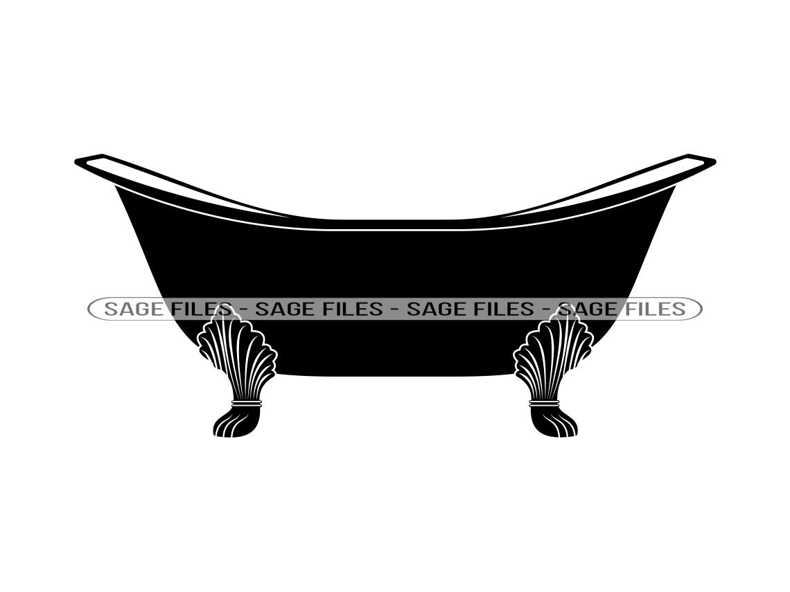 Clawfoot Bathtub Silhouette