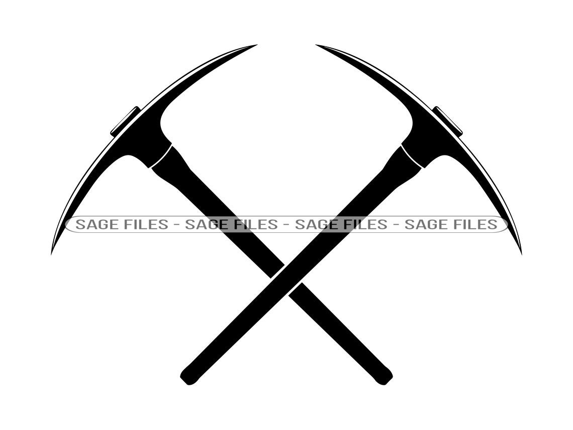 Mining Logo 2 SVG Mining Svg Pickaxe Svg Mining Clipart - Etsy