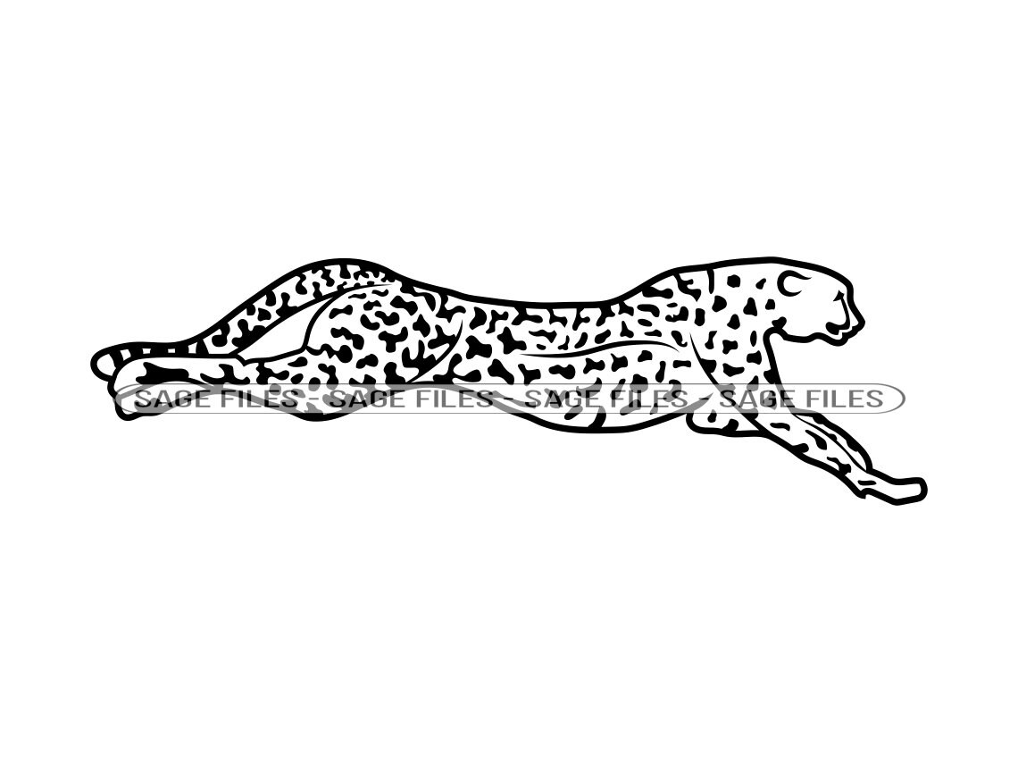Cheetah #6 SVG, Cheetah SVG, Cheetah Clipart, Cheetah Files for Cricut ...