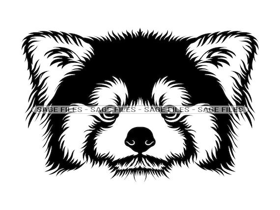Red Panda Head SVG Red Panda Svg Red Panda Clipart Red - Etsy